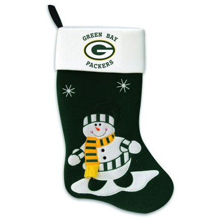 Green Bay Packers 24" Snowman Felt Stocking - OnlineSports.com