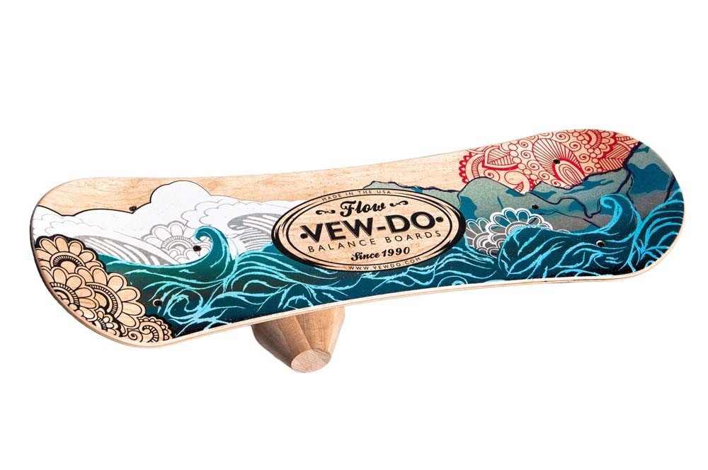 "Flow" Balance Board with Tapered Roller / Rock by Vew-Do ...