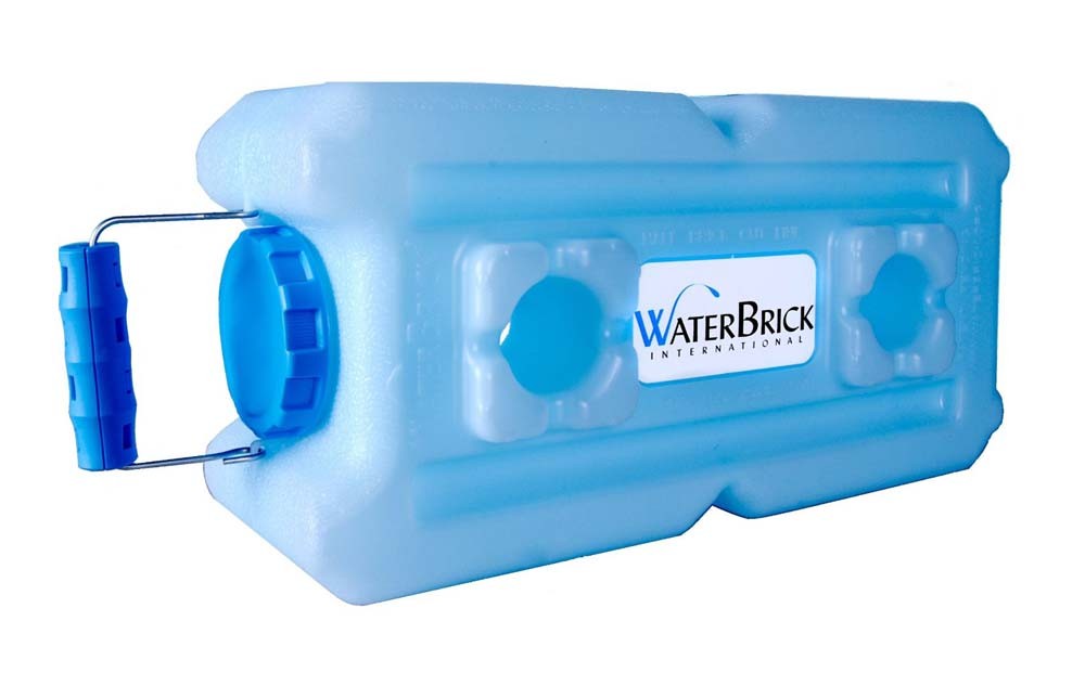 WaterBrick Stackable Water Container - 3.5 Gallon Portable Food Grade ...